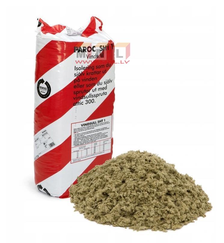 Vate PAROC BLT 9 Blowing wool PL/15kg 0.33m3 - Izolācijas materiāli ...